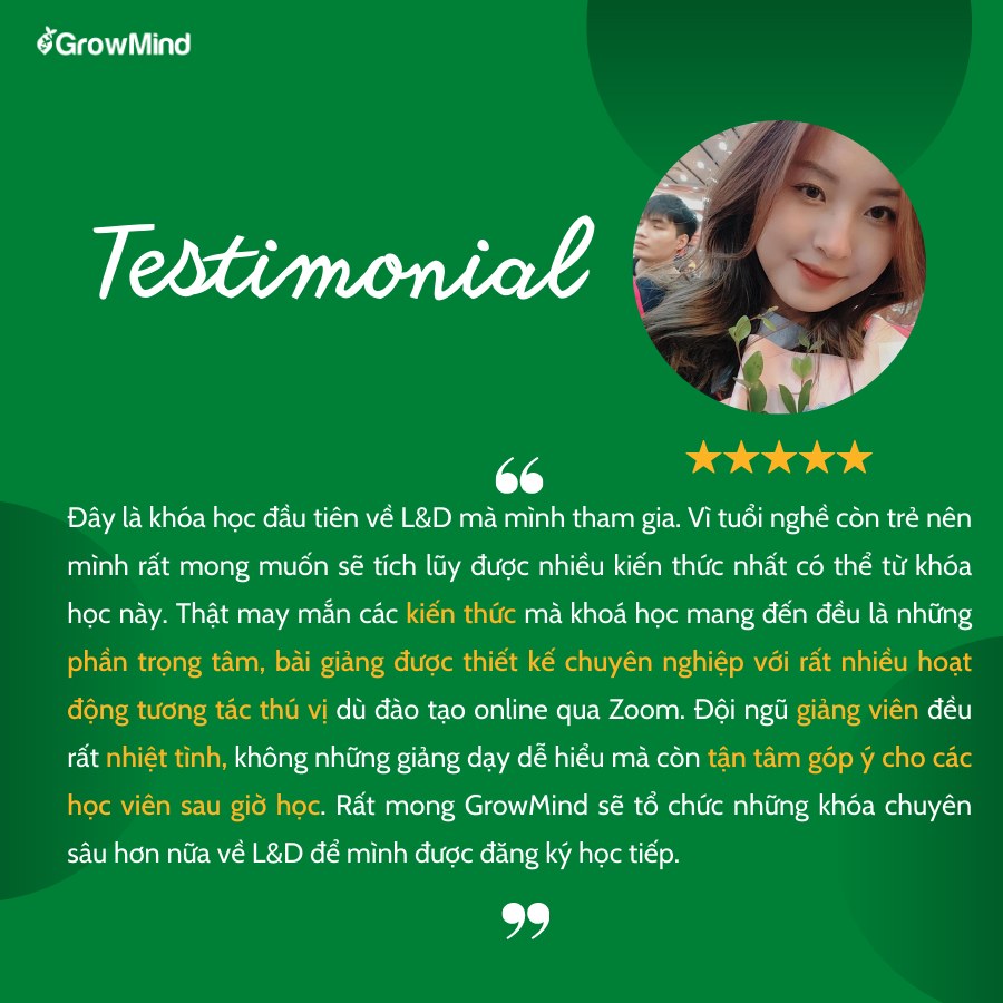 TỔNG KẾT CHƯƠNG TRÌNH L&D PROFESSIONAL - GrowMind